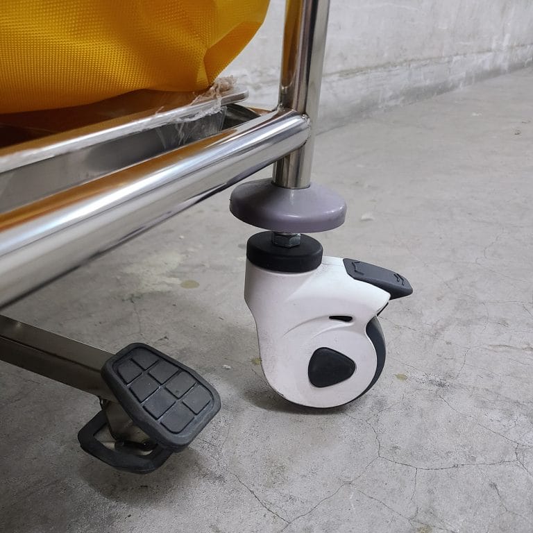 不銹鋼污衣車-雙桶-附底盤 - UbiCare Medical Equipment 匯盈醫療器材